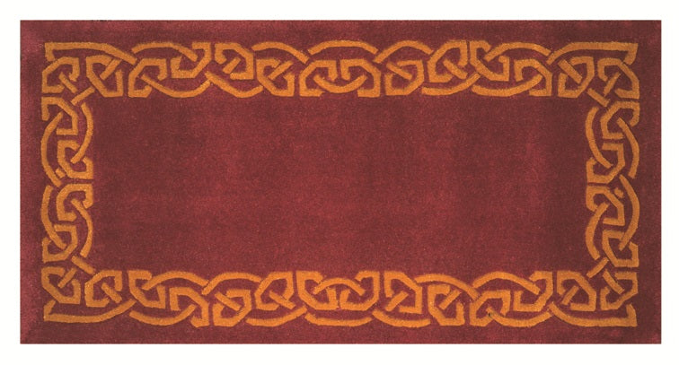 Celtic Rug - Eternity Wool Rug - Wine at IrishShop.com | HGCETERNITYWINE