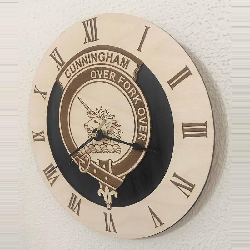 Celtic Clock | Scottish Clan Family Crest Coat of Arms Wall Clock at ...