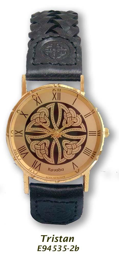 Irish Watch - Tristan Mens Celtic Knot Gold Plated Watch at IrishShop ...